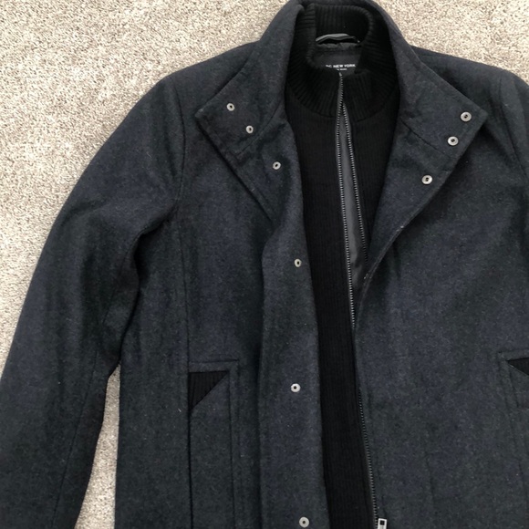 Andrew Marc | Jackets & Coats | Marc New York Charcoal Wool Coat | Poshmark